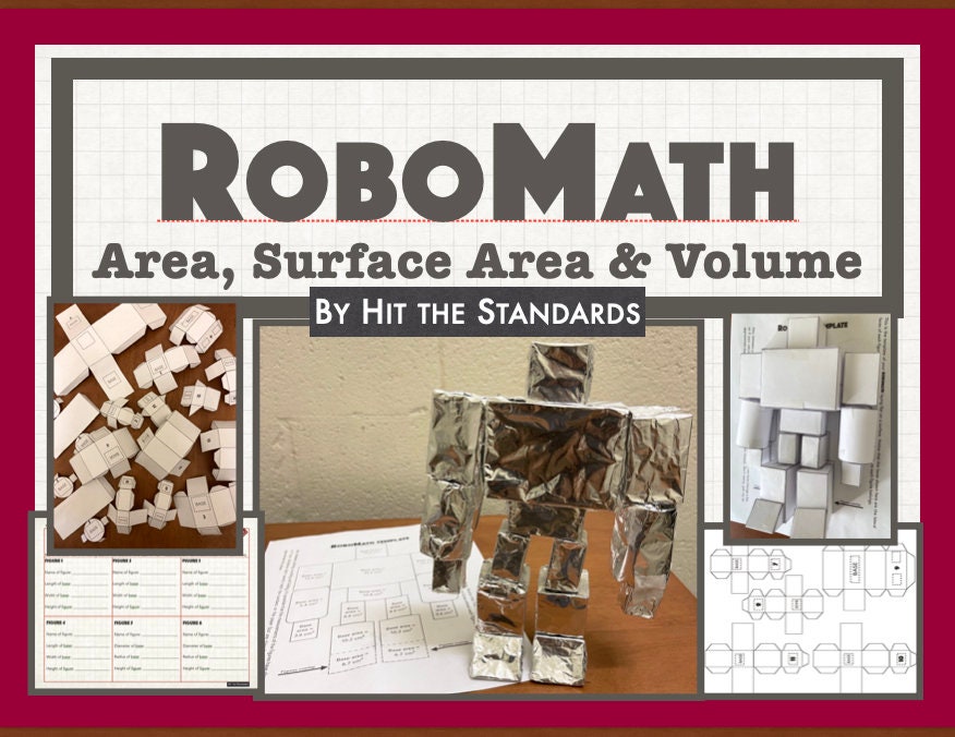 ROBOMATH , School Math Project, Printable Math Activity, Math Teacher ...