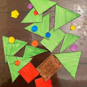 Geometree Christmas Craft for Kids School Project Educational Christmas ...
