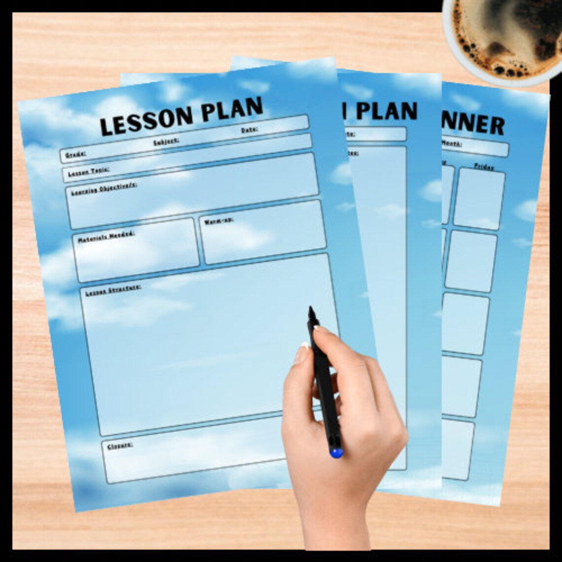Teacher Templates 10 Back to School Resource Lesson Planners Daily ...