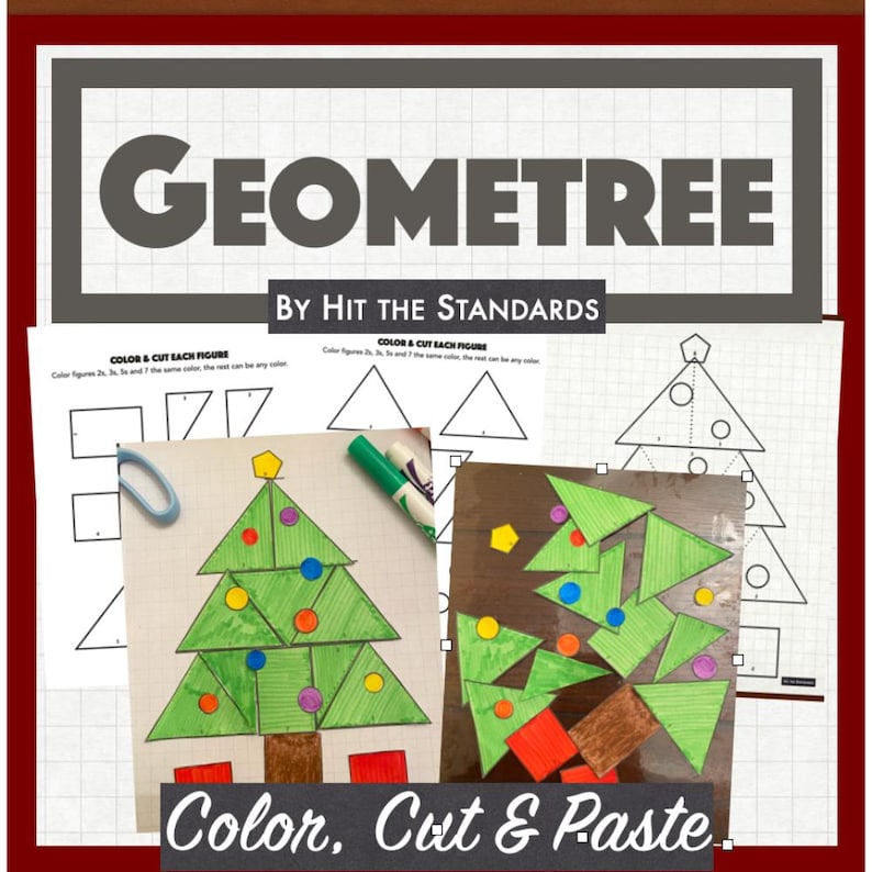 Geometree Christmas Craft for Kids School Project Educational Christmas ...