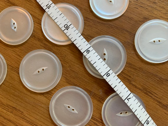 Vintage Jumbo Matching White Button Extra Large White Coat or | Etsy