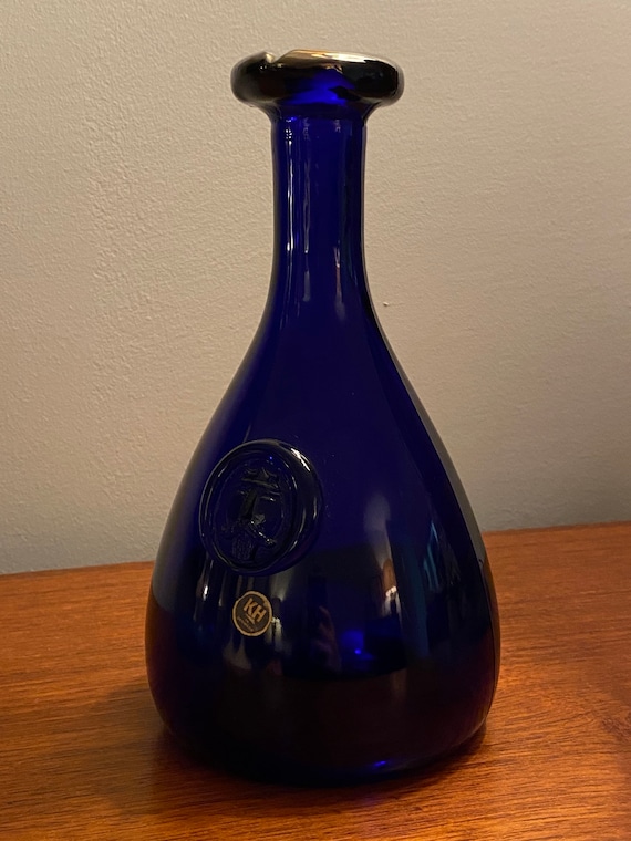 Vintage Cobalt Blue Kastrup Holmegaard Viking Decanter - Etsy