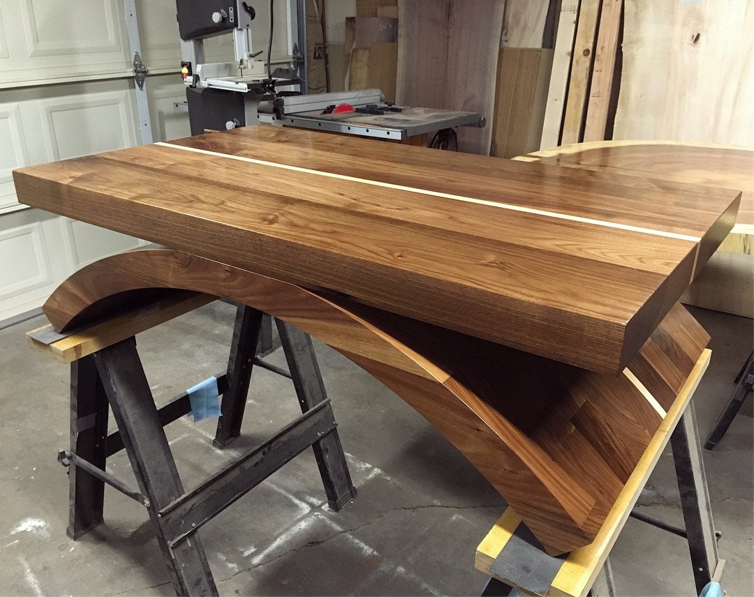 Solid Walnut Arch Coffee Table - Etsy