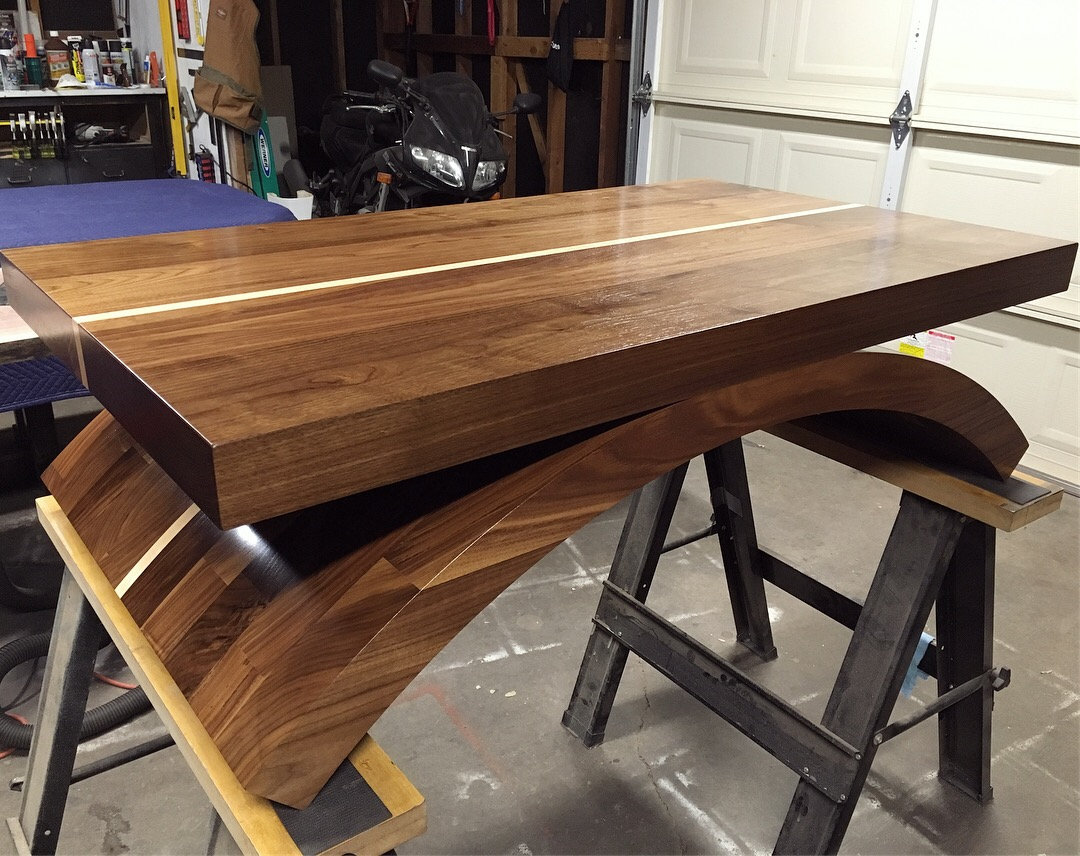 Solid Walnut Arch Coffee Table - Etsy