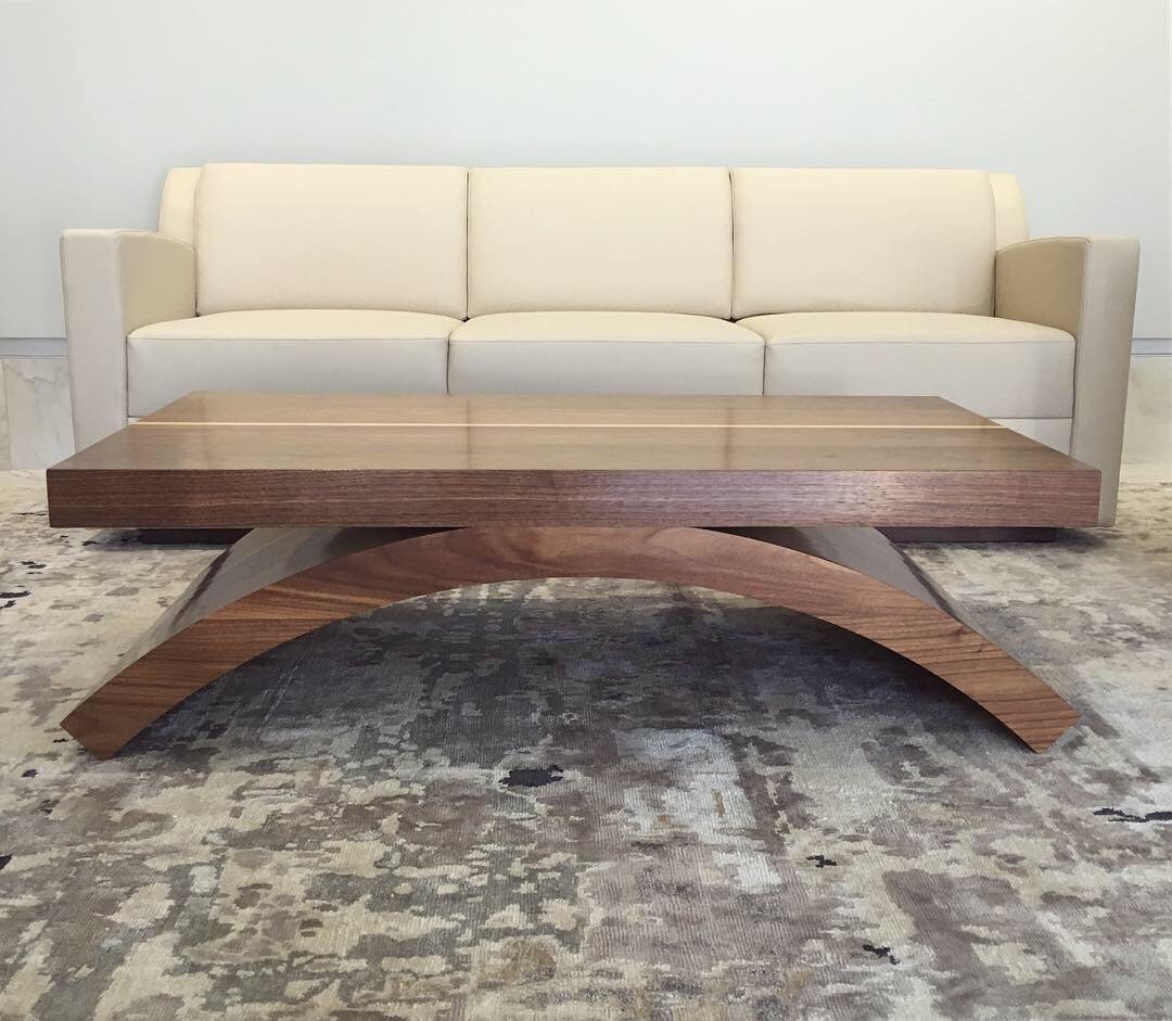 Solid Walnut Arch Coffee Table - Etsy