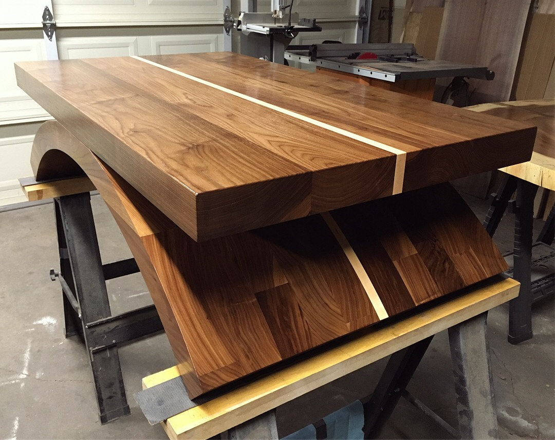 Solid Walnut Arch Coffee Table - Etsy
