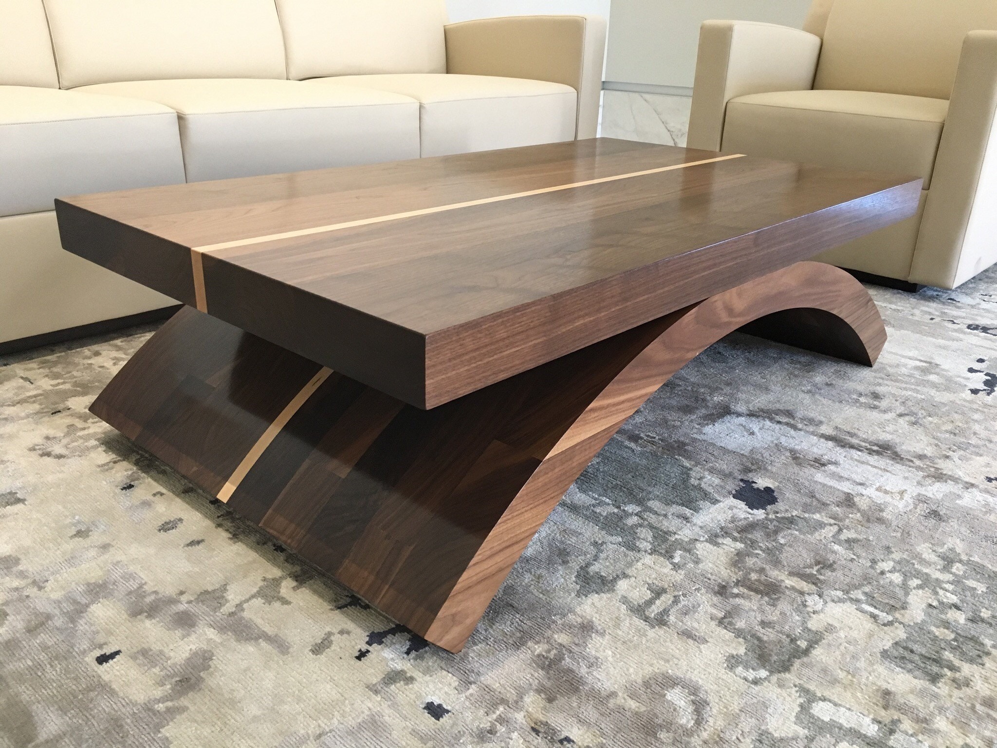 Solid Walnut Arch Coffee Table - Etsy
