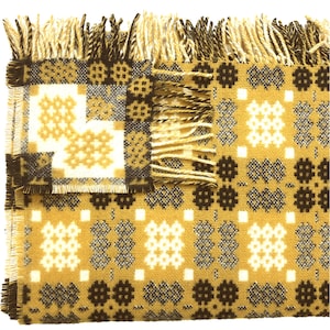Welsh Tapestry Woollen Throw - Choose From 10 Different Colours ...
