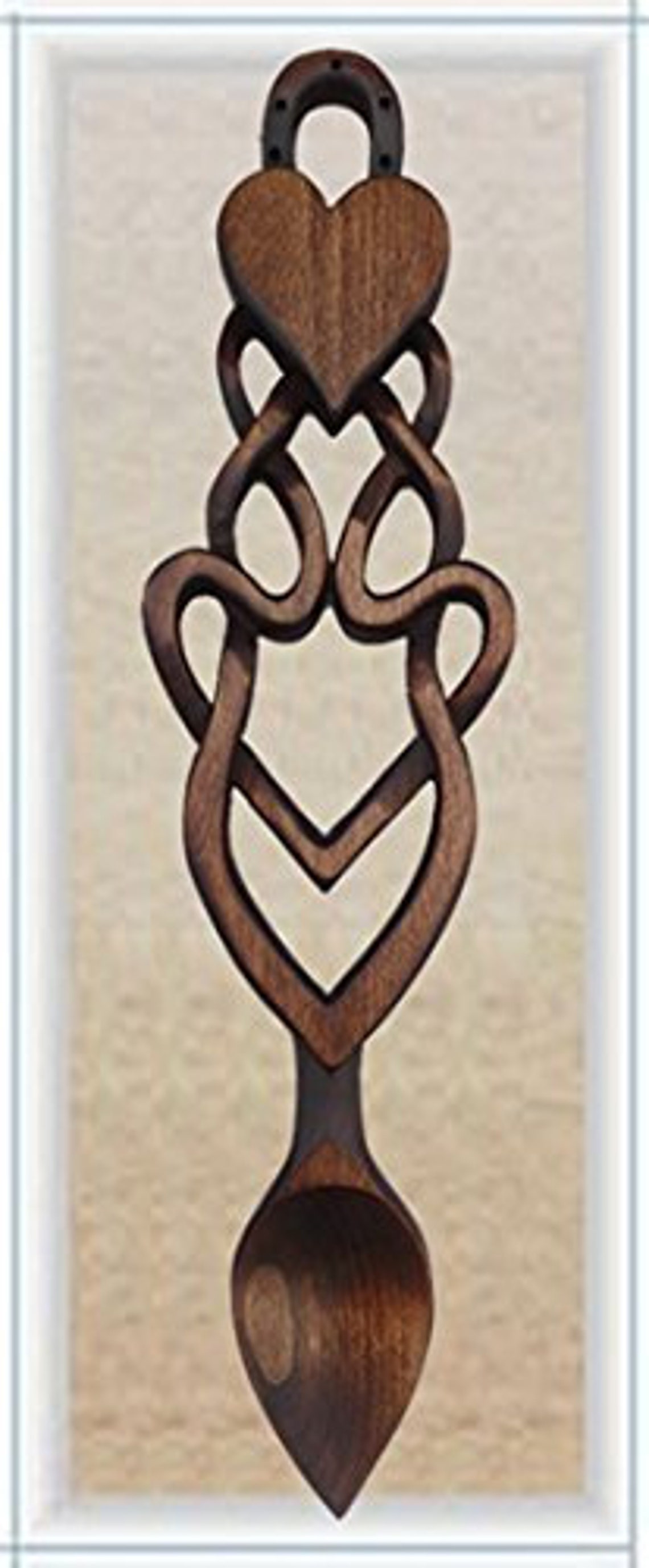 Traditional Celtic Love Spoon - Free Engraving of Names & Date on Hand ...