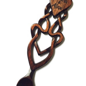 Traditional Celtic Love Spoon Free Engraving of Names & Date on Hand ...