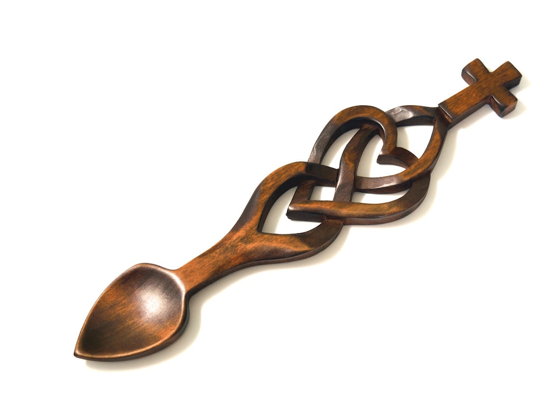 One in Christ Welsh Love Spoon - Hand-carved Celtic Love Spoons From ...