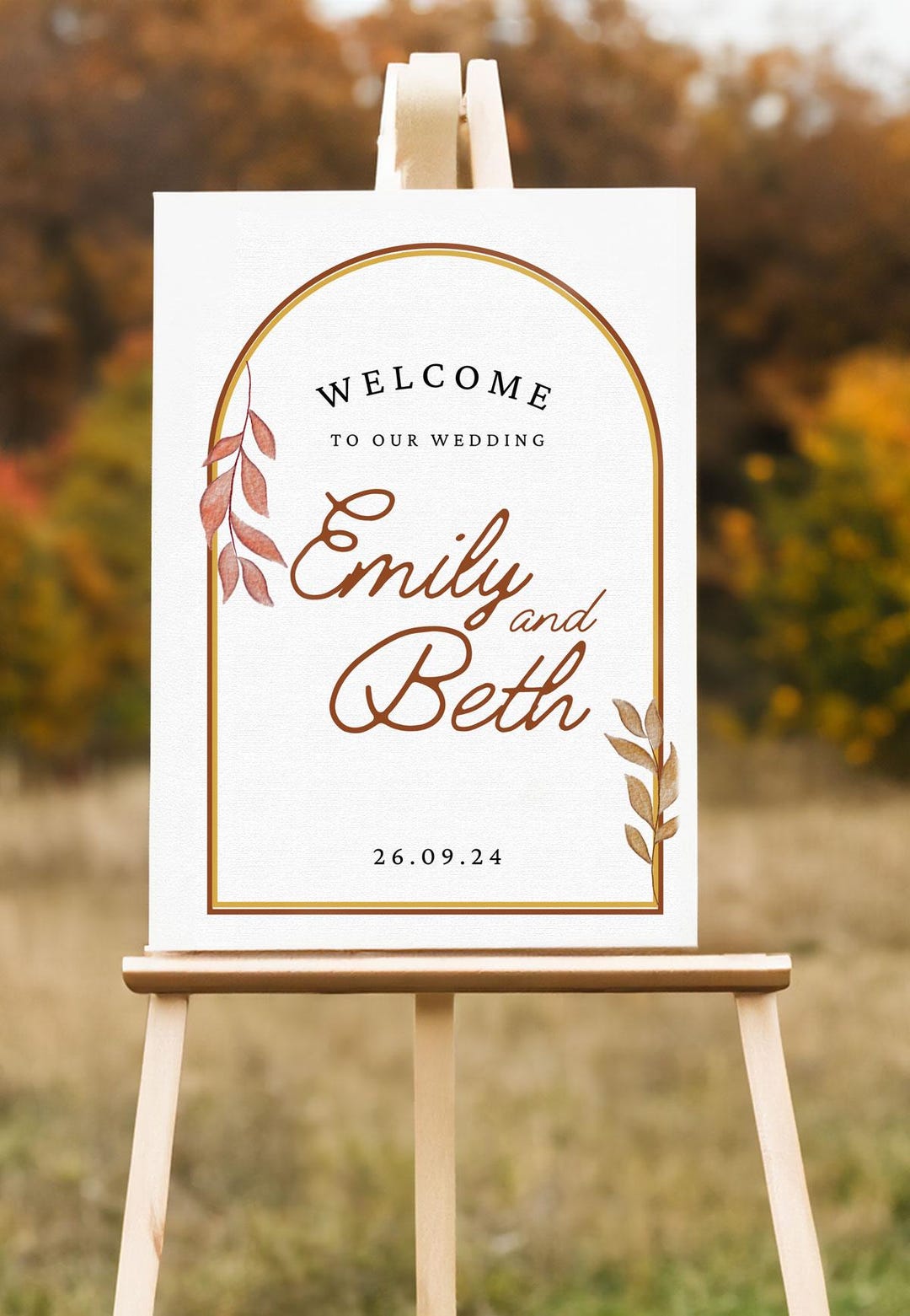 Minimalist Welcome Sign for Events, Custom Wedding Print, Welcome ...