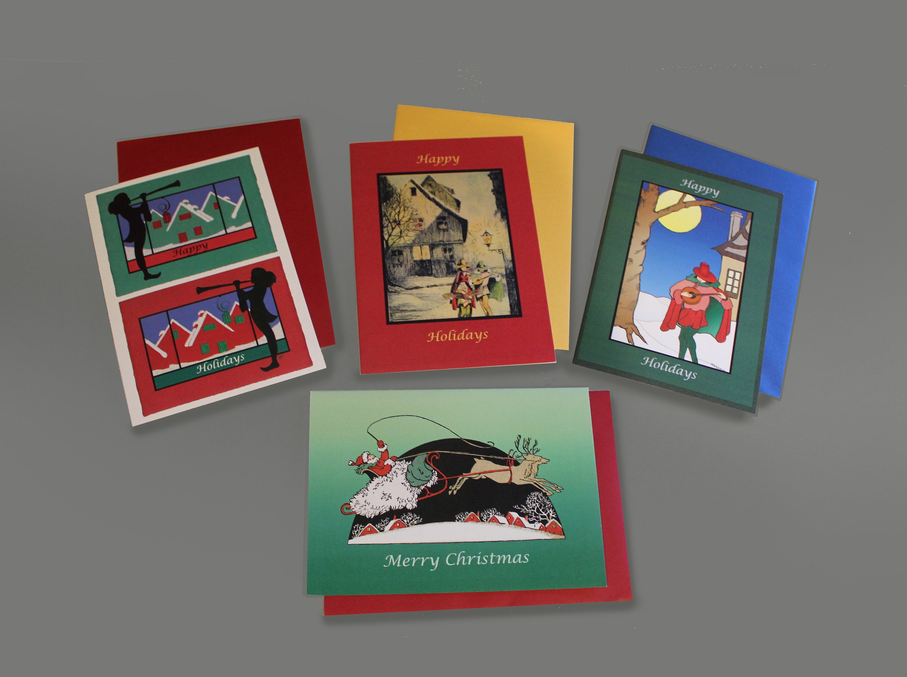 Farm Holiday Scene Greeting Card - Etsy