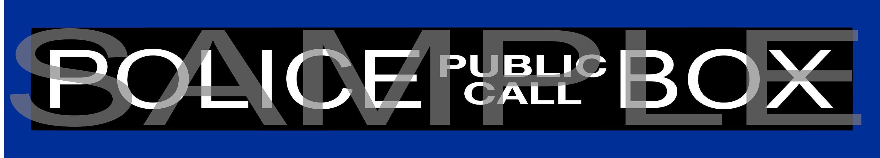 Police Public Call Box Sign Printable