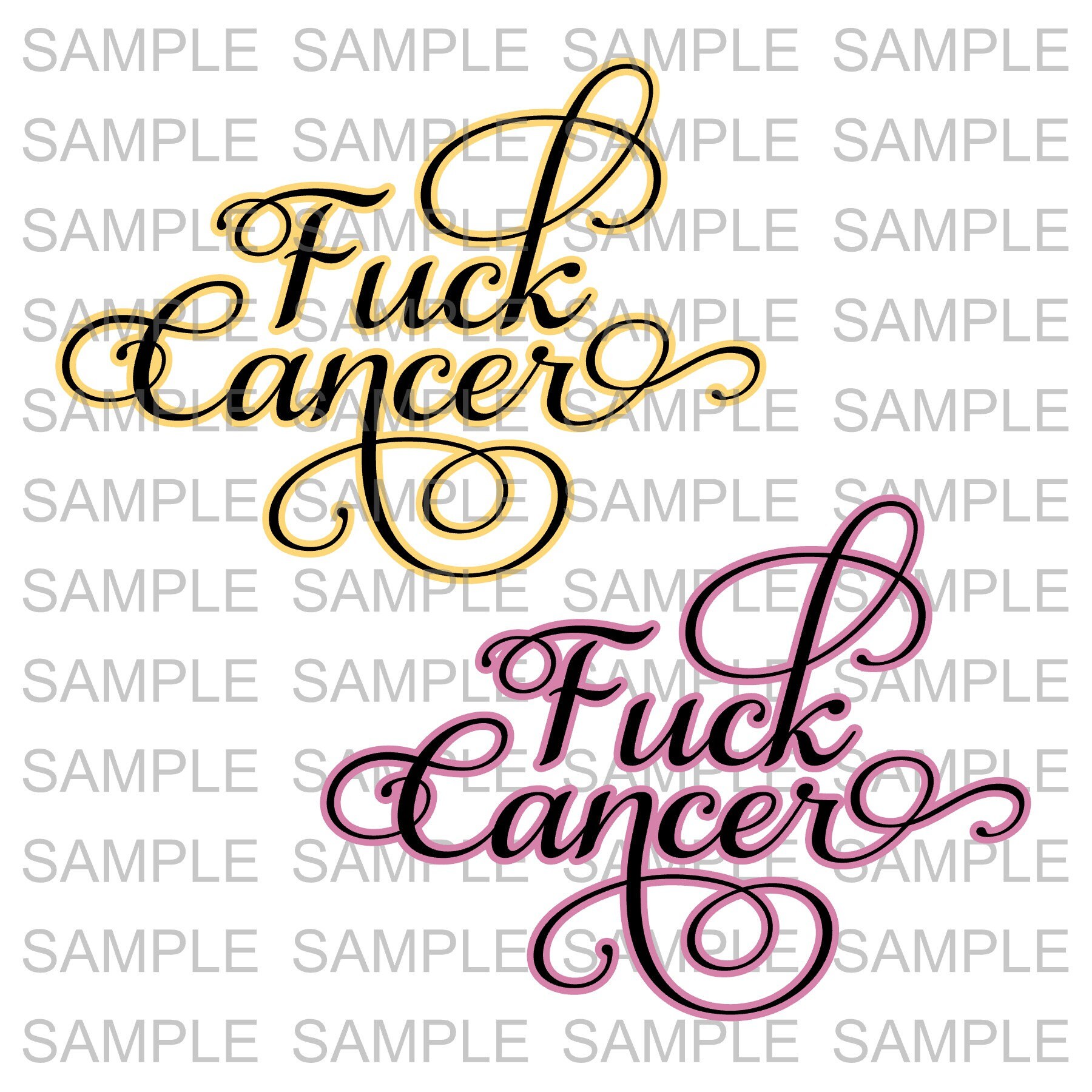 Fck Cancer SVG, PNG, JPG Digital Download - Etsy