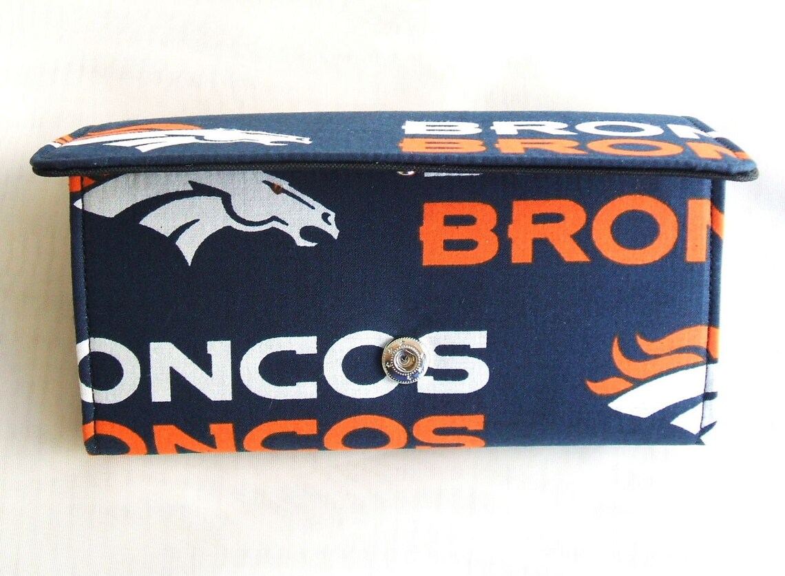 Denver Broncos Cotton Clutch Wallet Handmade Gift Ideas for | Etsy