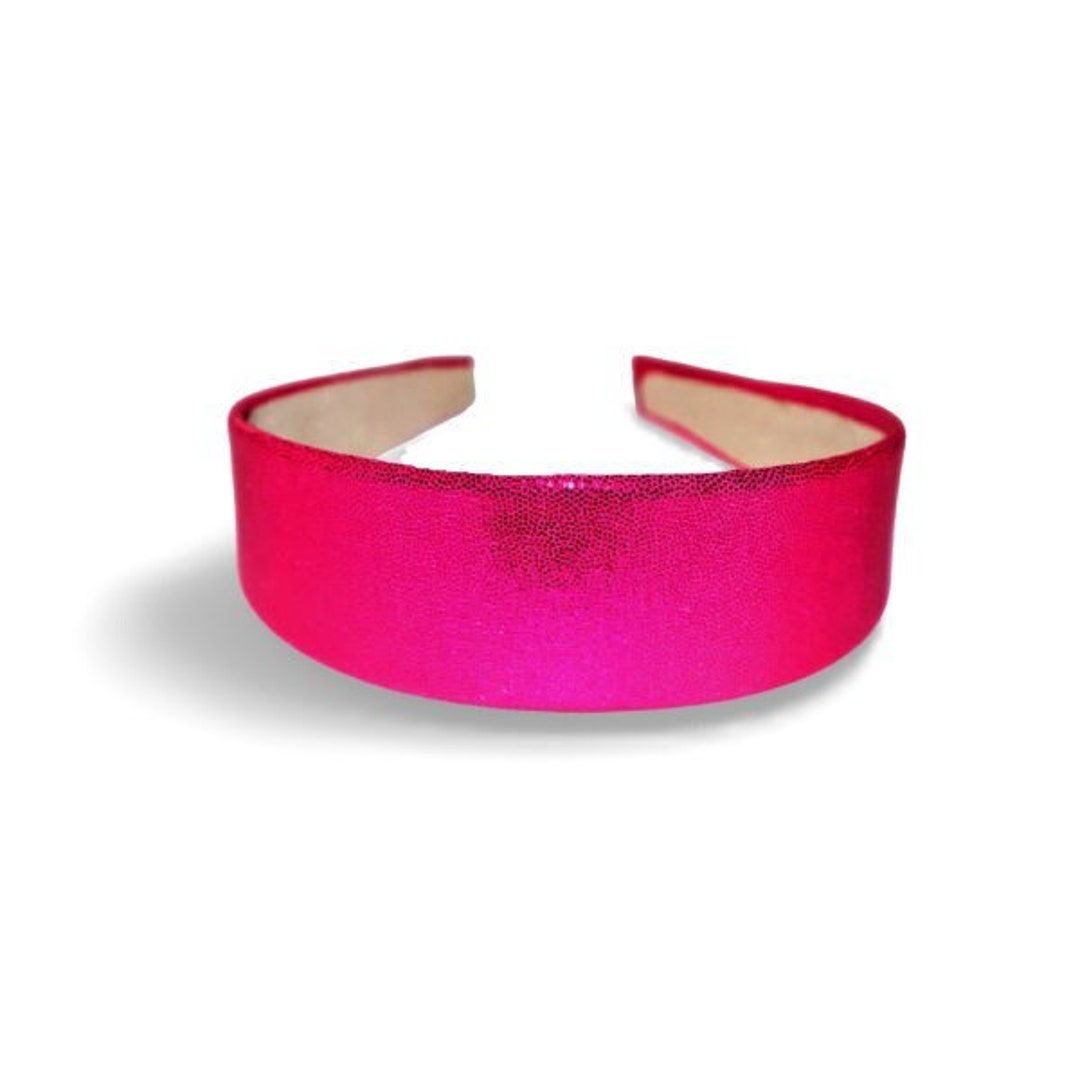 Headband in Jersey Fabric Fuchsia Metallic,solid Color Headband,bright ...