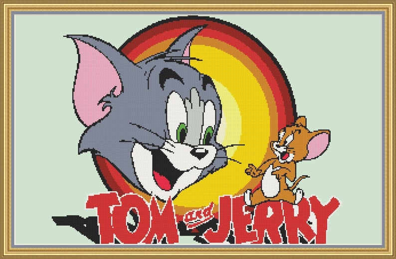 Cross Stitch Pattern Tom & Jerry Instant Download PDF | Etsy