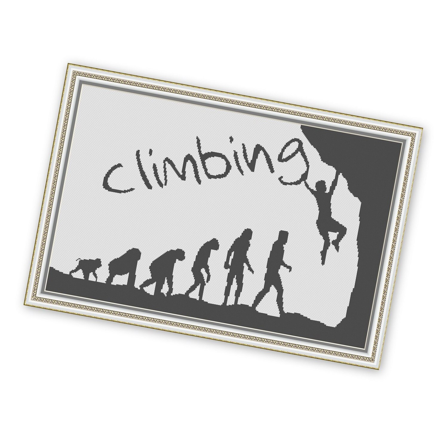 Cross Stitch Pattern Climbing instant Download PDF - Etsy