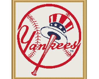 Yankees Cross Stitch | Etsy