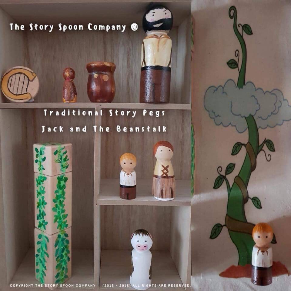 Jack and the Beanstalk Small World Childrens Wooden Toy | Etsy