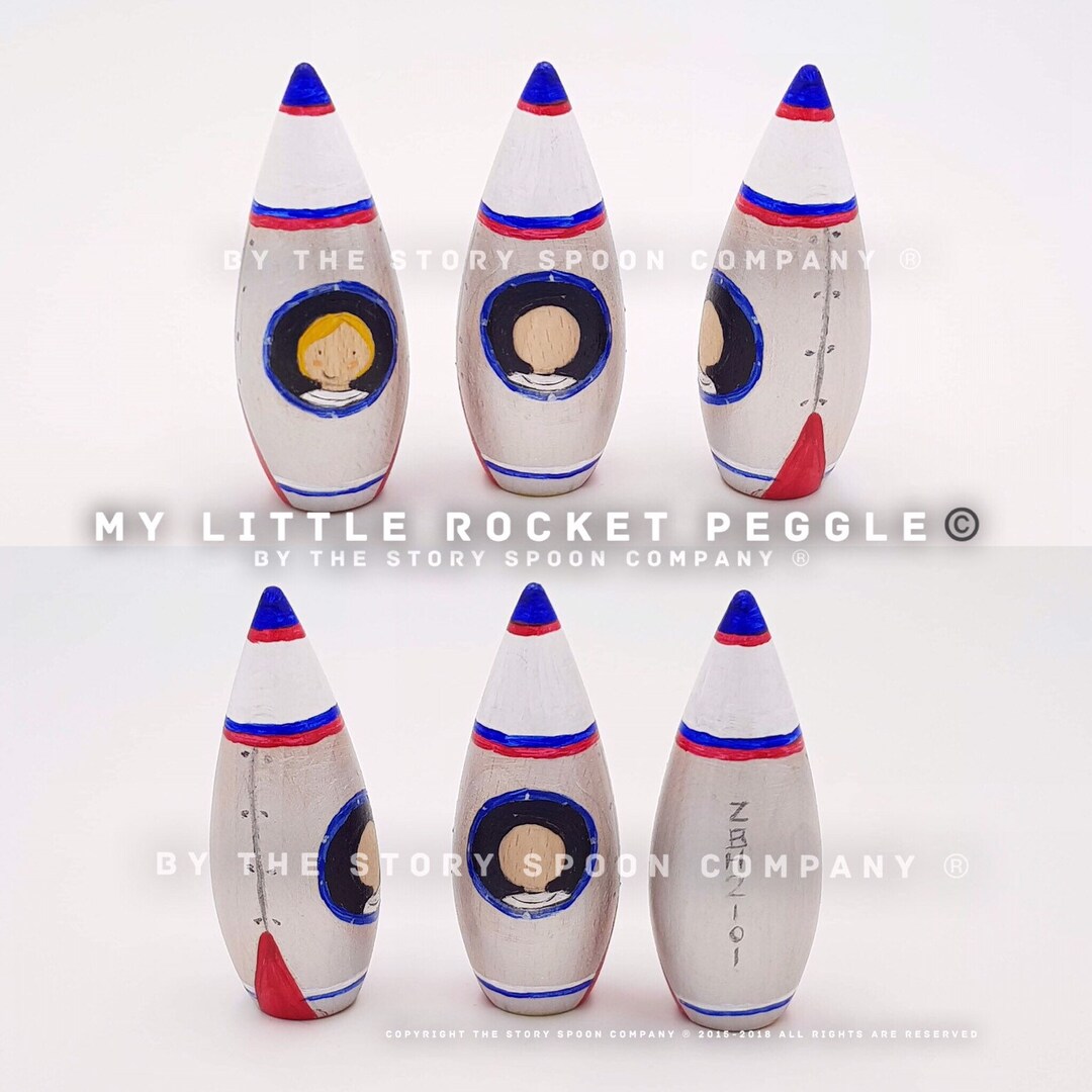 My Little Rocket Peggles. Rocket. Peg Doll. Wooden Toy. Waldorf. Small ...