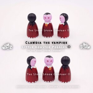 Halloween Peg Dolls - Witch, Mummy, Frankenstein, Vampire, Jack O ...