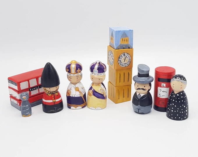 London. Small World. King. Queen. Big Ben. Bus. Postbox. - Etsy