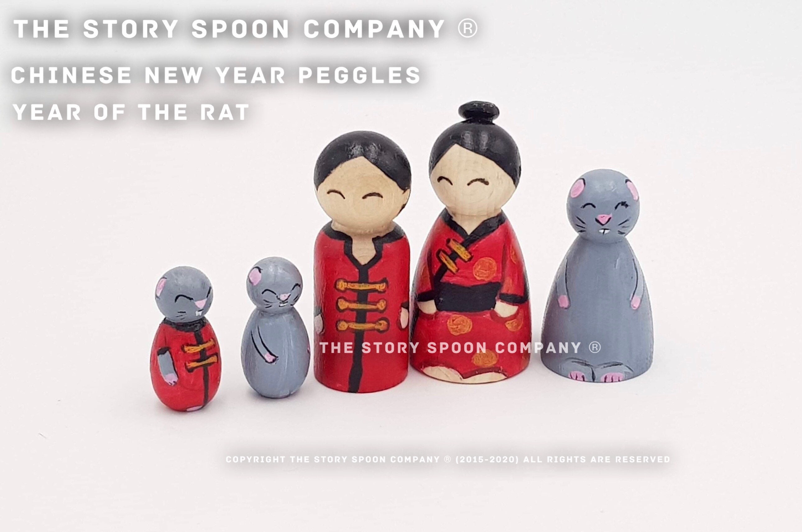 Chinese Peg Dolls. Chinese New Year. Montessori. Waldorf. | Etsy