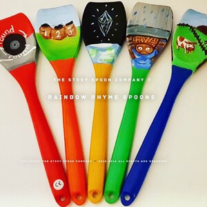 Rainbow Rhyme Song Spoons. Story Spoons. Nursery Rhymes. Song Spoons ...