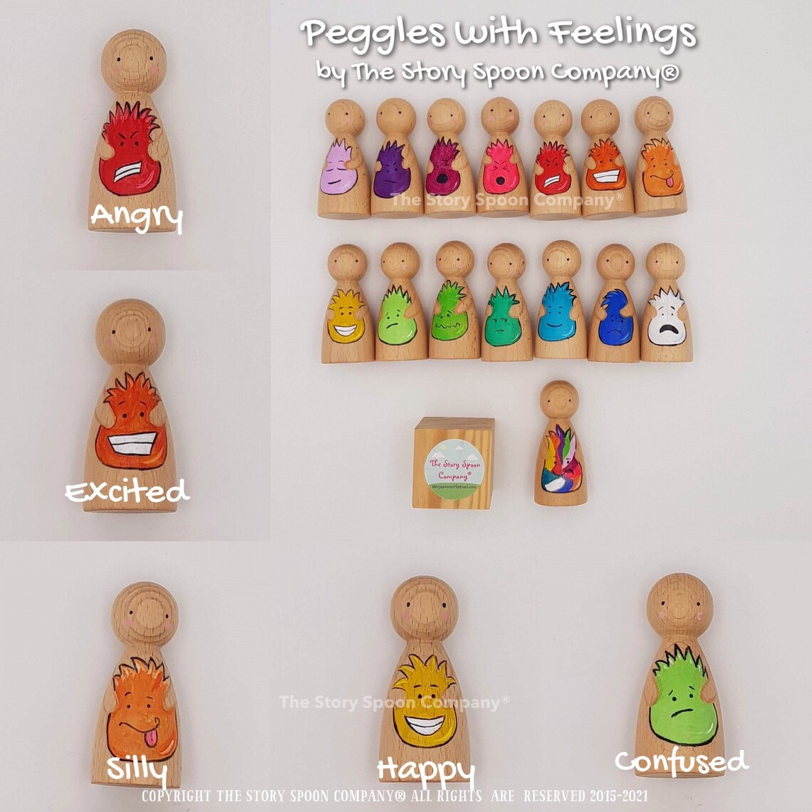 Peggles With Feelings. Emotion Peg Dolls. Emotions. Emotional Literacy ...