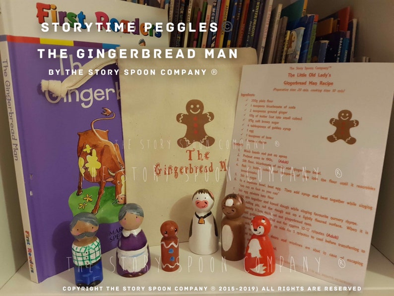 Peg Dolls. the Gingerbread Man. Story Props. Early Years. | Etsy UK