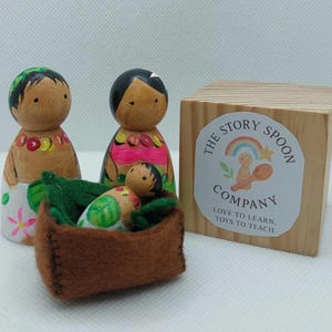 Hawaiian Nativity Set. Family. Present. Gift. Christmas. Chrstian ...