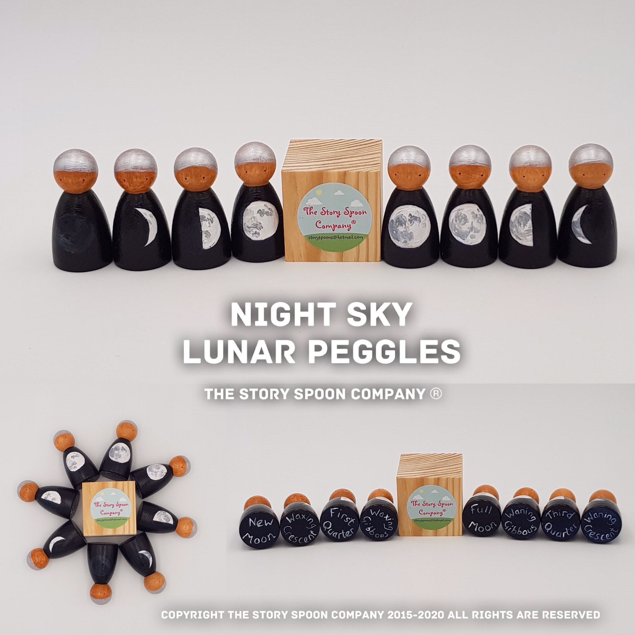 Lunar Peggles Moon Lunar Phases Space Solar System | Etsy