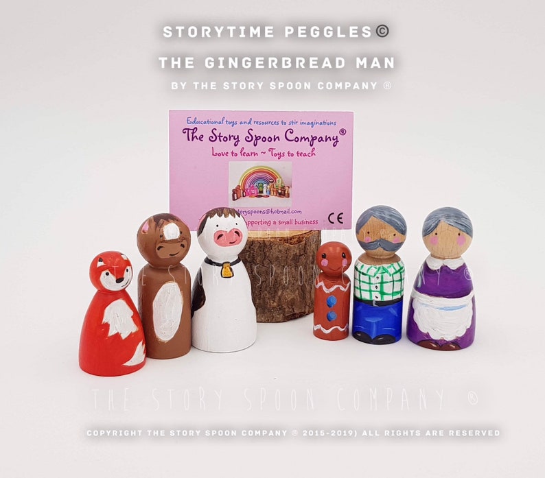 Peg Dolls. the Gingerbread Man. Story Props. Early Years. | Etsy UK