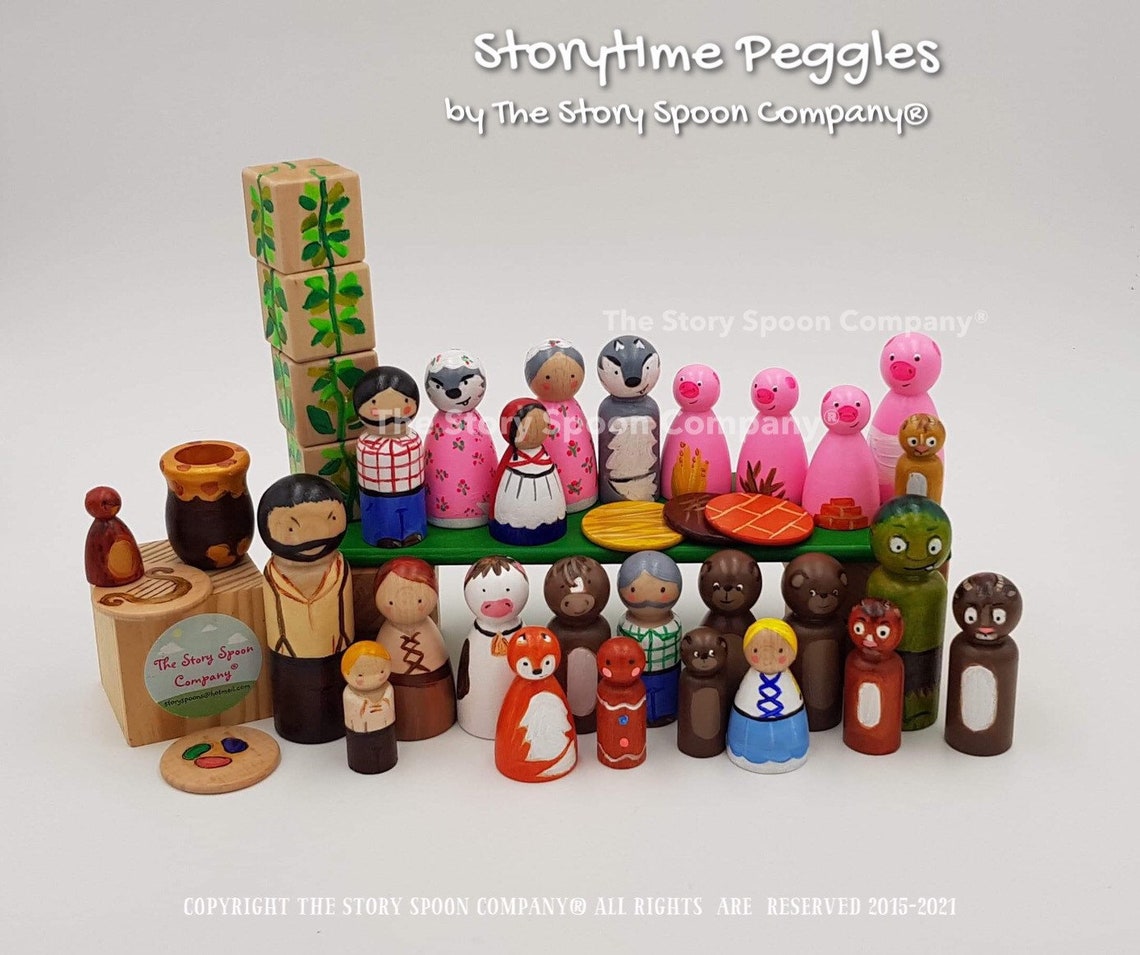 Jack and the Beanstalk Small World Childrens Wooden Toy | Etsy