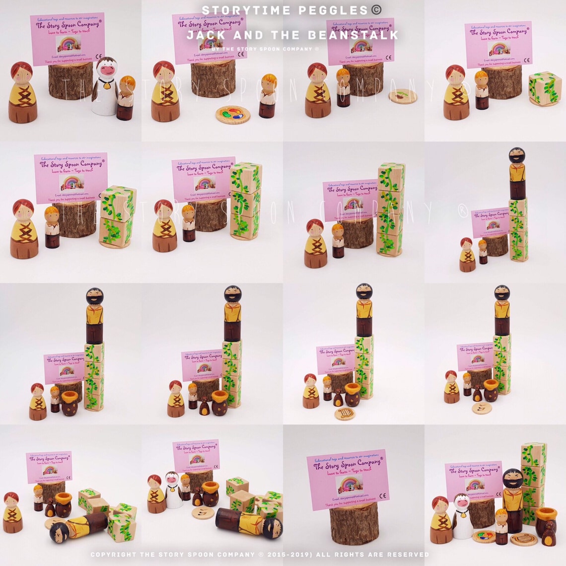 Jack and the Beanstalk Small World Childrens Wooden Toy | Etsy