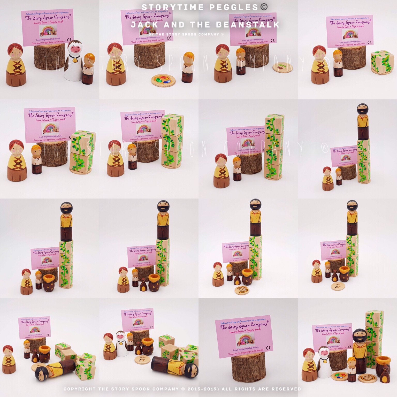 Jack and the Beanstalk - Small World - Childrens Wooden Toy - Waldorf ...