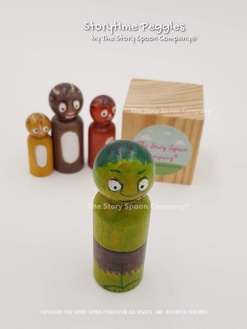 Peg Dolls. the Three Billy Goats Gruff. Montessori. Waldorf. Early ...