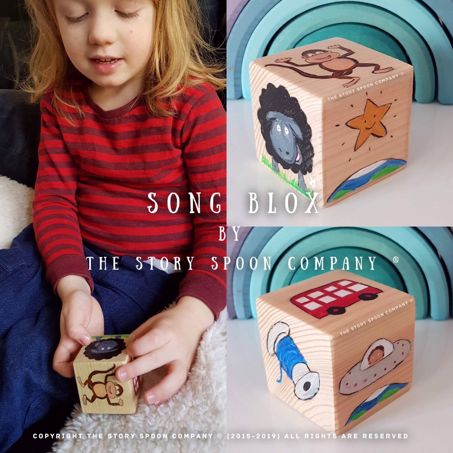 Song Blox. Nursery Rhyme. Story Cube. Story Block. Wooden Toys ...