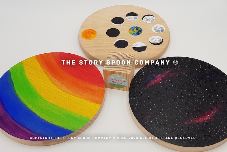 Discovery Play Base moon lunar phases sun peg dolls | Etsy