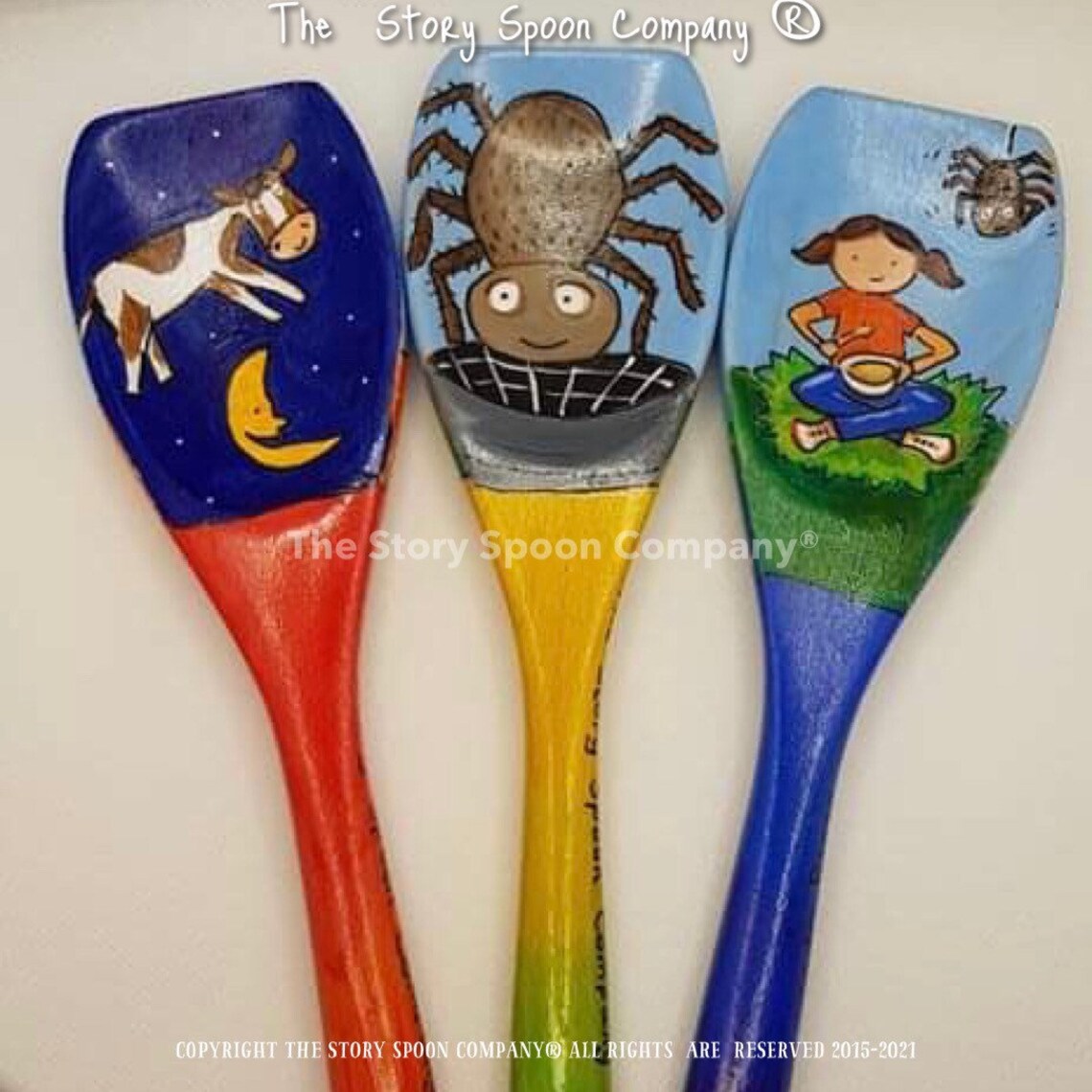 Rainbow Rhyme Song Spoons. Story Spoons. Nursery Rhymes. Song - Etsy