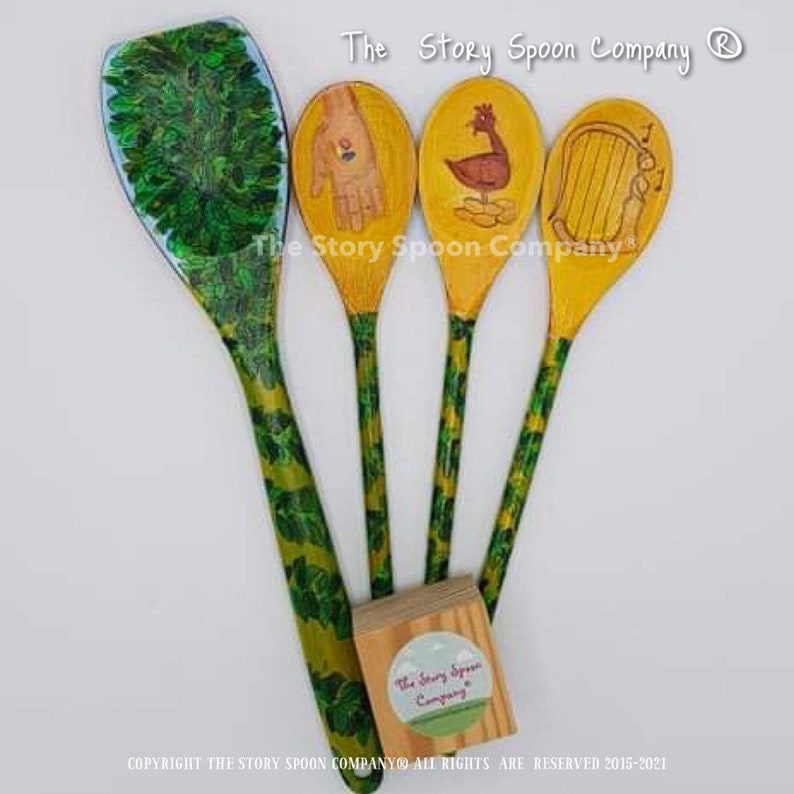 Jack and the Beanstalk. Story Spoons. Fairytale. Wooden Toy. - Etsy UK