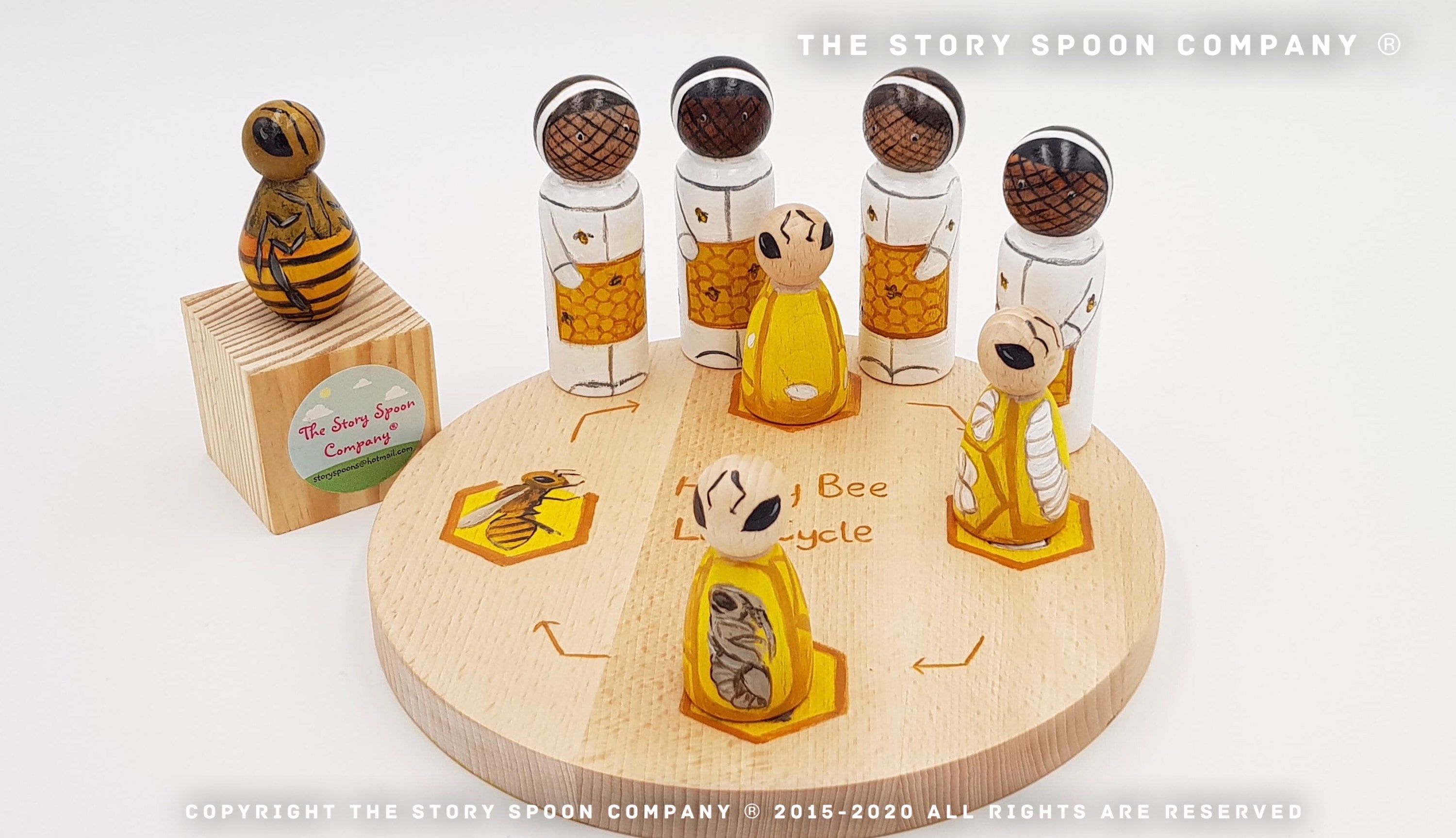 Bees. Beekeeper. Peg Dolls. Hive. Honeycomb. Life Cycle. Science Toy ...