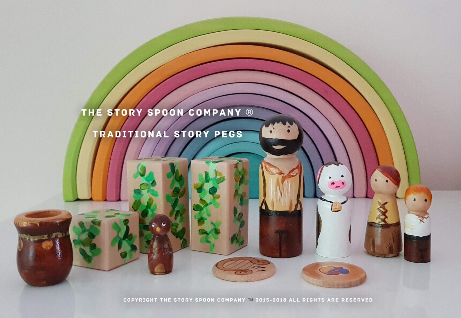 Jack and the Beanstalk Small World Childrens Wooden Toy - Etsy UK