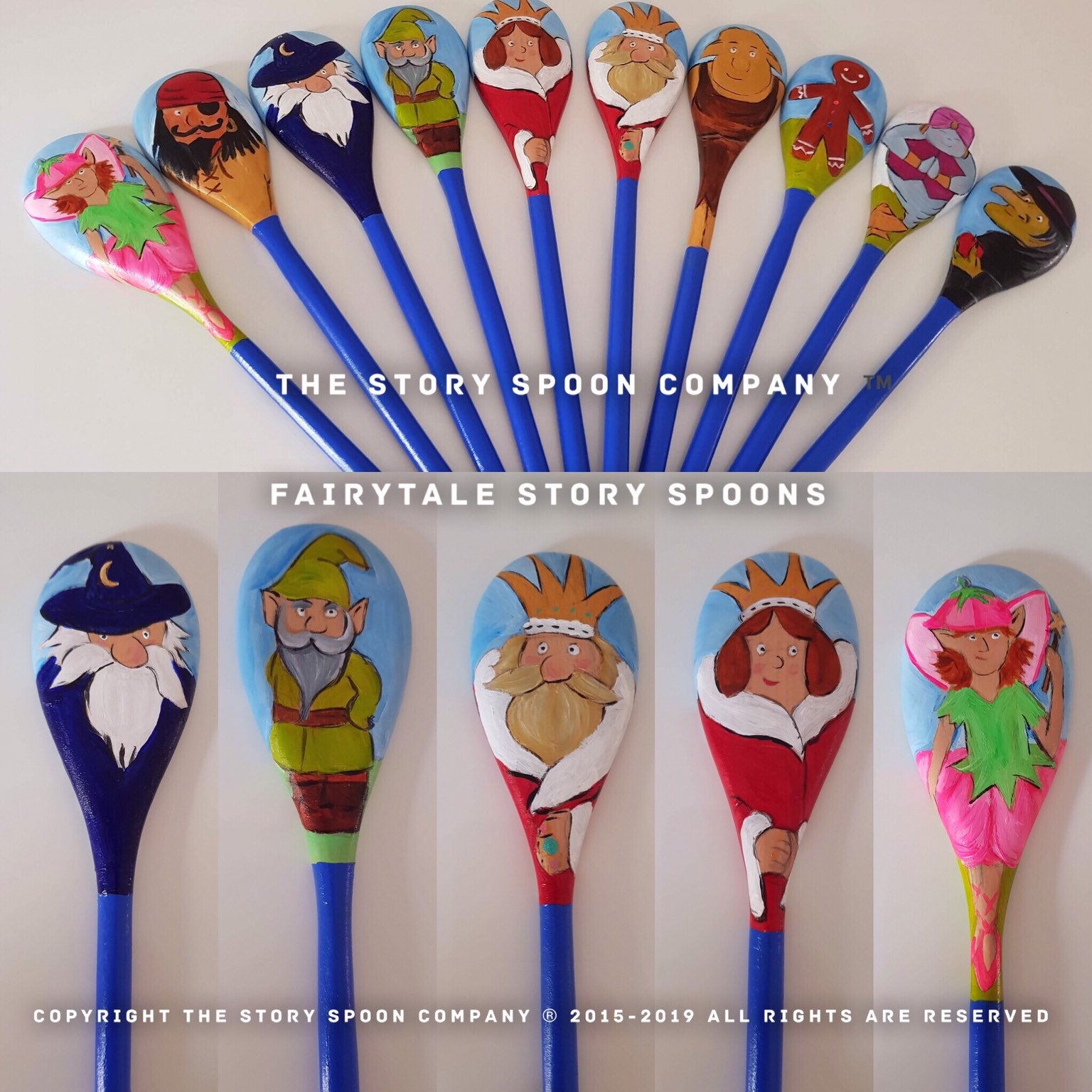 Fairytale Story Spoons childrens wooden toy waldorf | Etsy