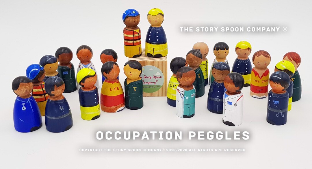 Occupation Peggles. Montessori. Occupation Peg Dolls. Early Years ...