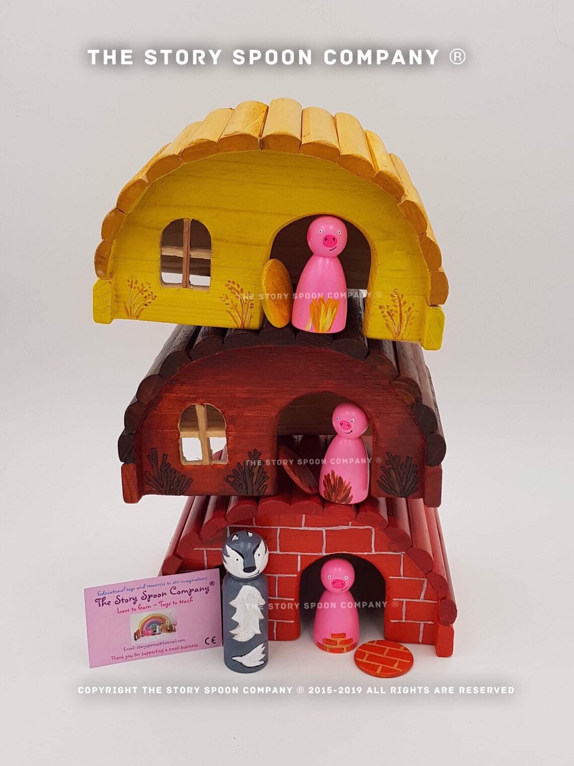 Storytime Props. Three Little Pig Houses. 3 Little Pigs. | Etsy