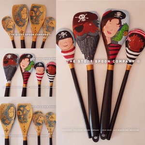 Pirate Character Story Spoons - Etsy