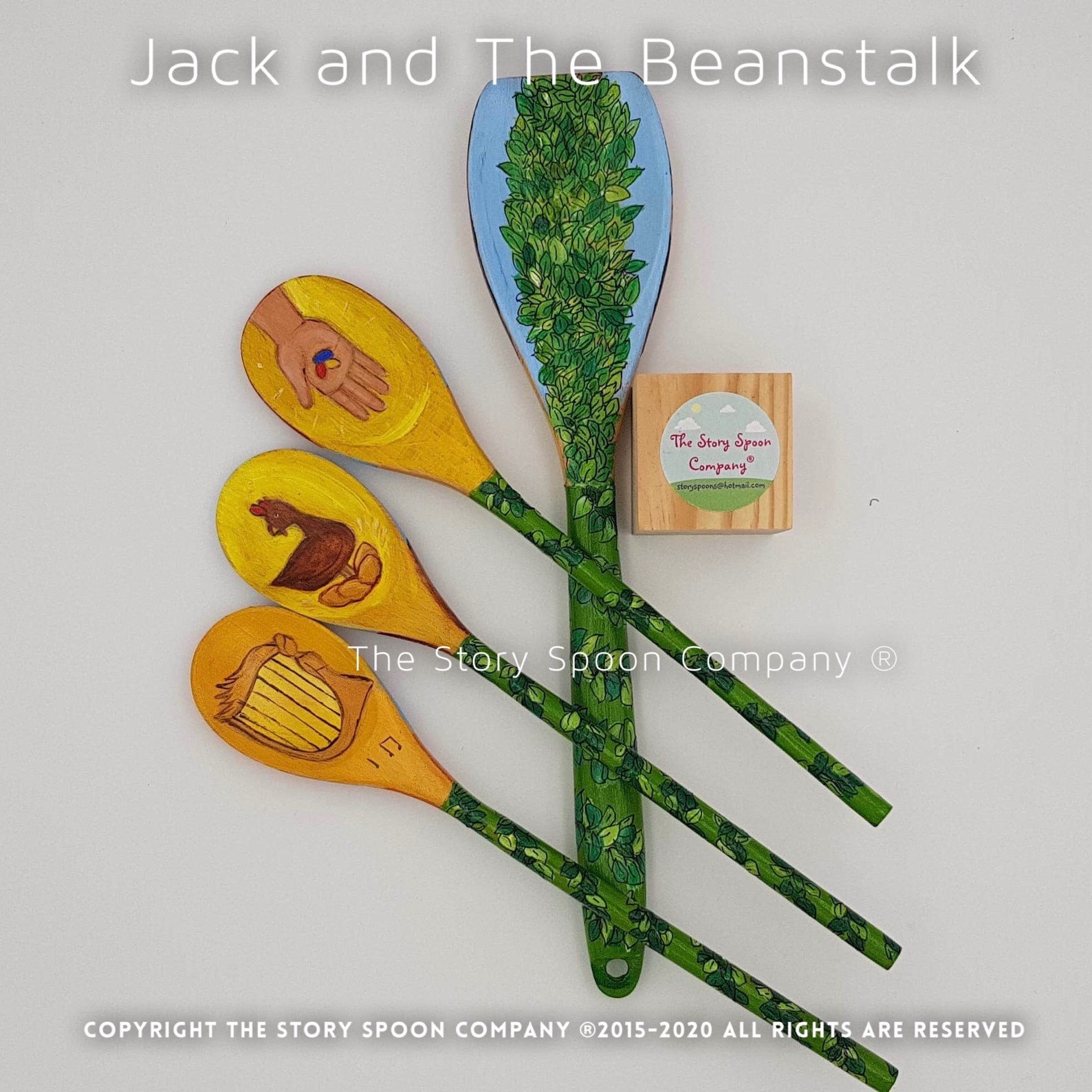 Jack and the Beanstalk. Story Spoons. Fairytale. Wooden Toy. - Etsy UK